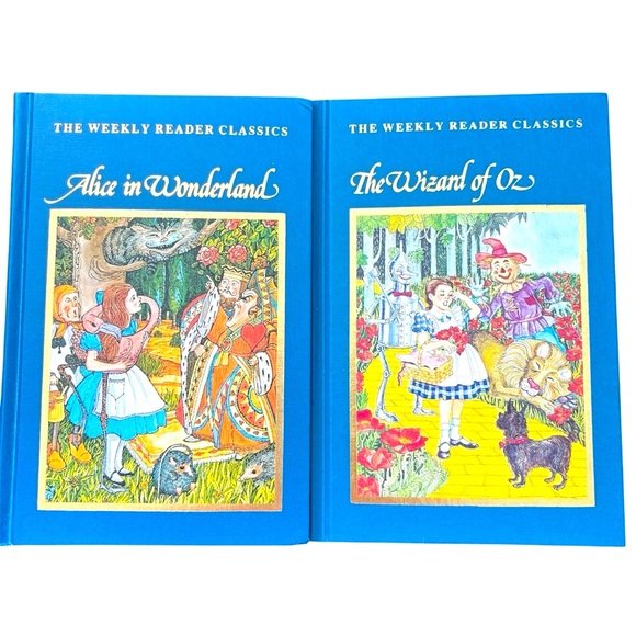Other | 2 Vintage Weekly Reader Classics Books The Wizard Of Oz Alice ...